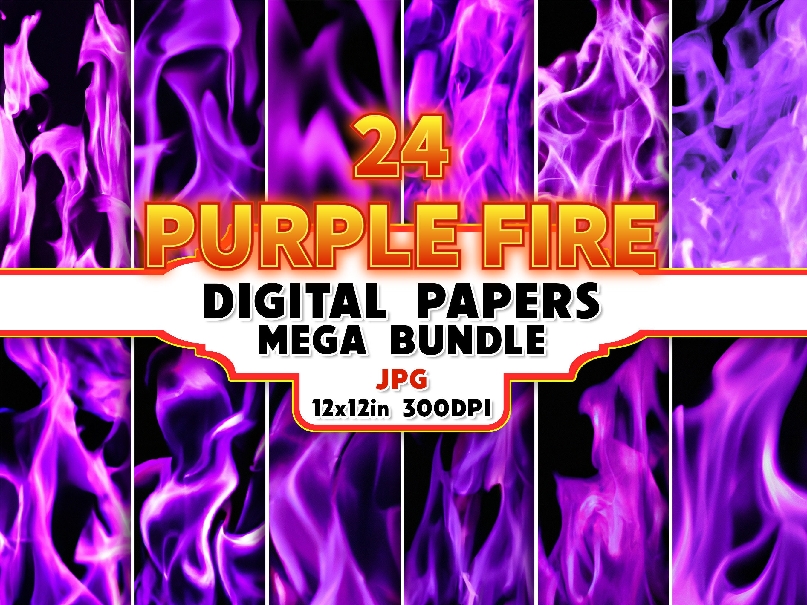 Purple Flame Background