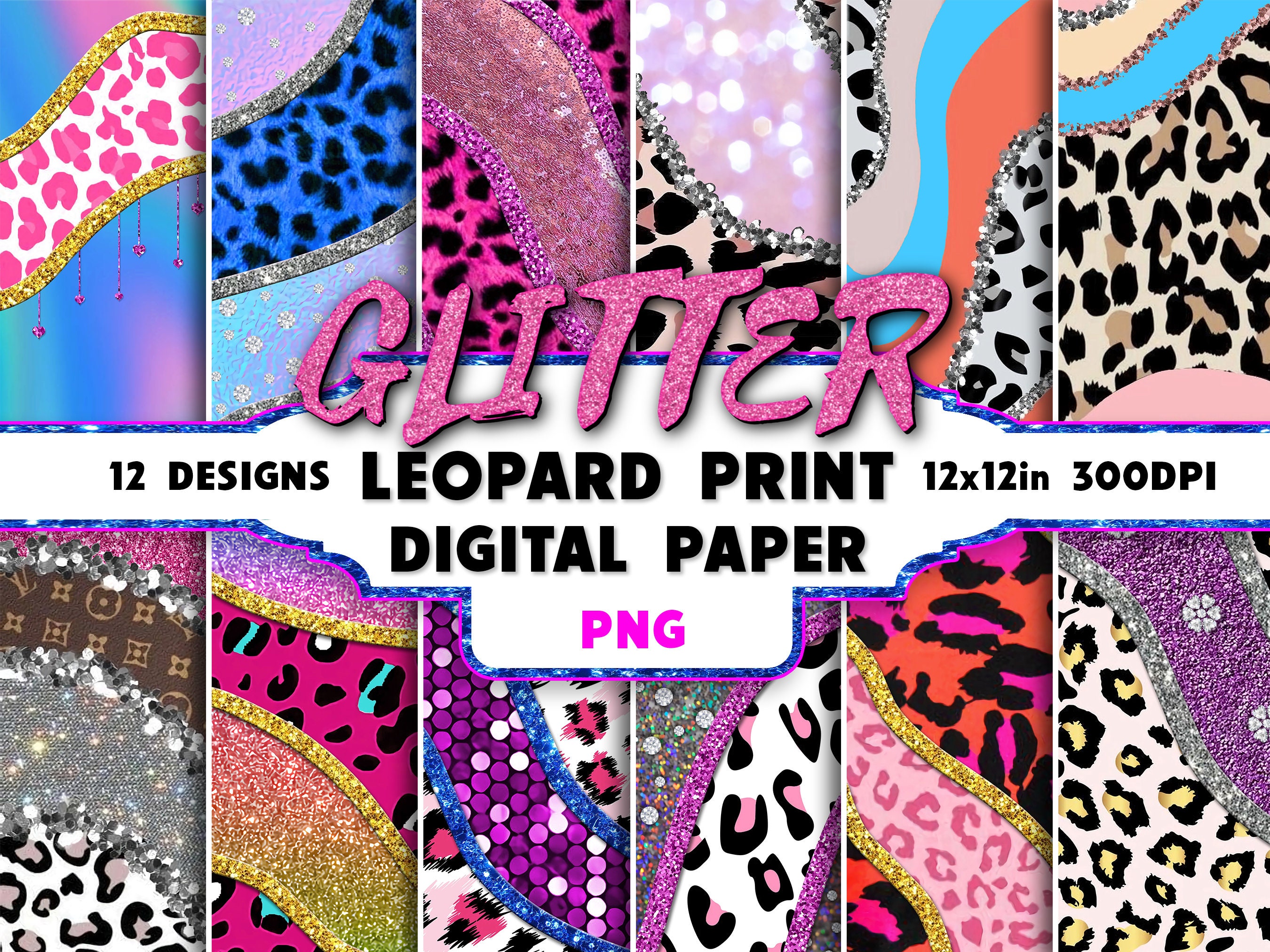 Purple And Pink Cheetah Print