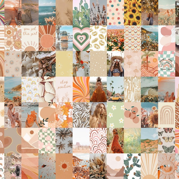 Boho Wall Collage Kit - Etsy