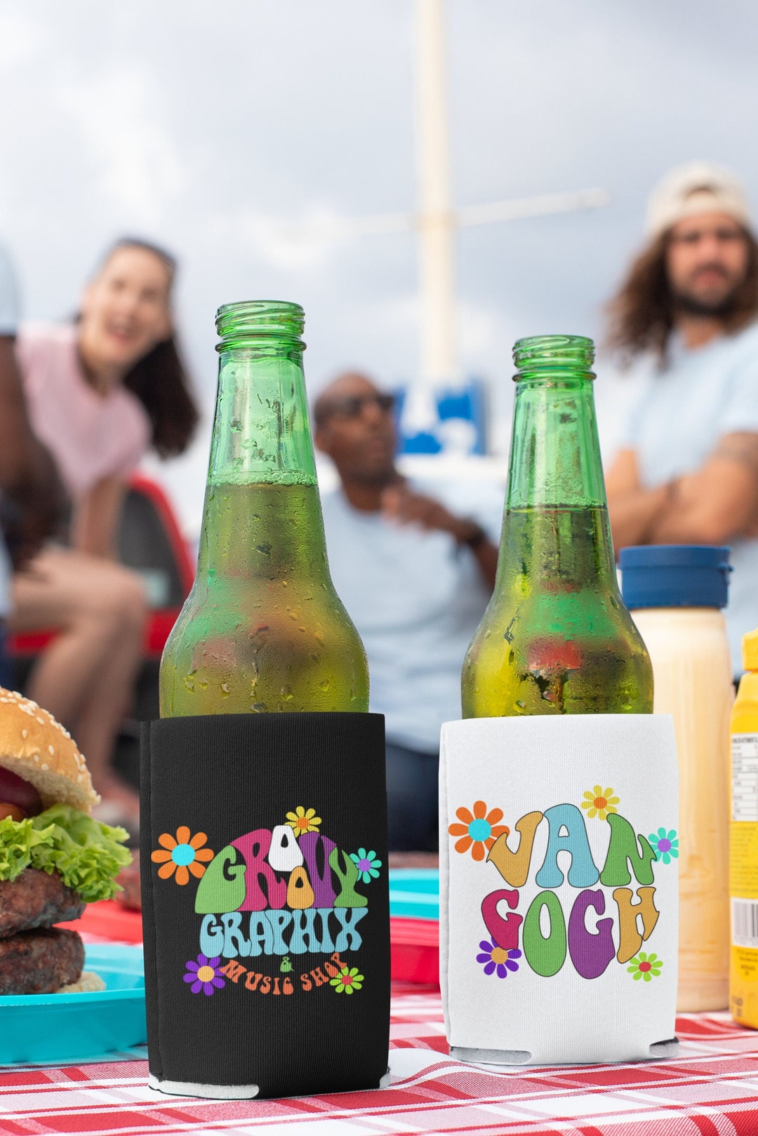 Groovy Graphix and Van Gogh Can/bottle Koozie. FREE SHIPPING! and You ...