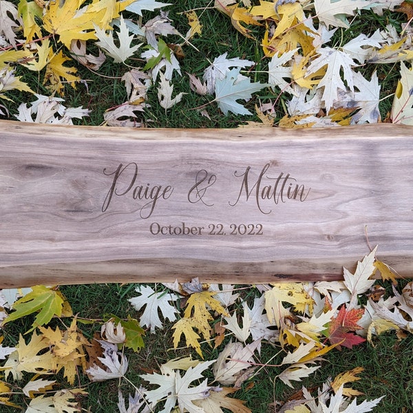 Live Edge Guest Sign - Etsy