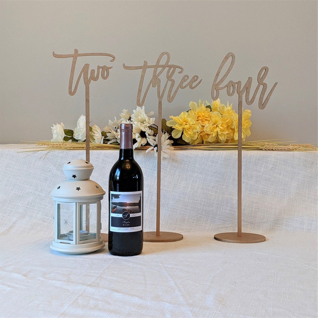 Big Gold Table Numbers for Wedding, Giant Wedding Table Numbers, Wood ...