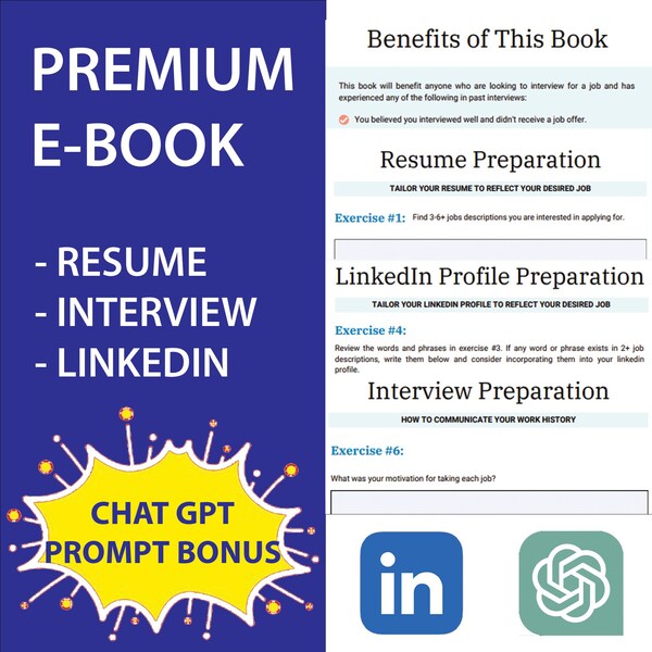 Gpt Resume Template - Etsy