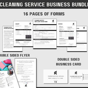 Cleaning Service Templates, Minimalist Service Contract Bundle, Service ...