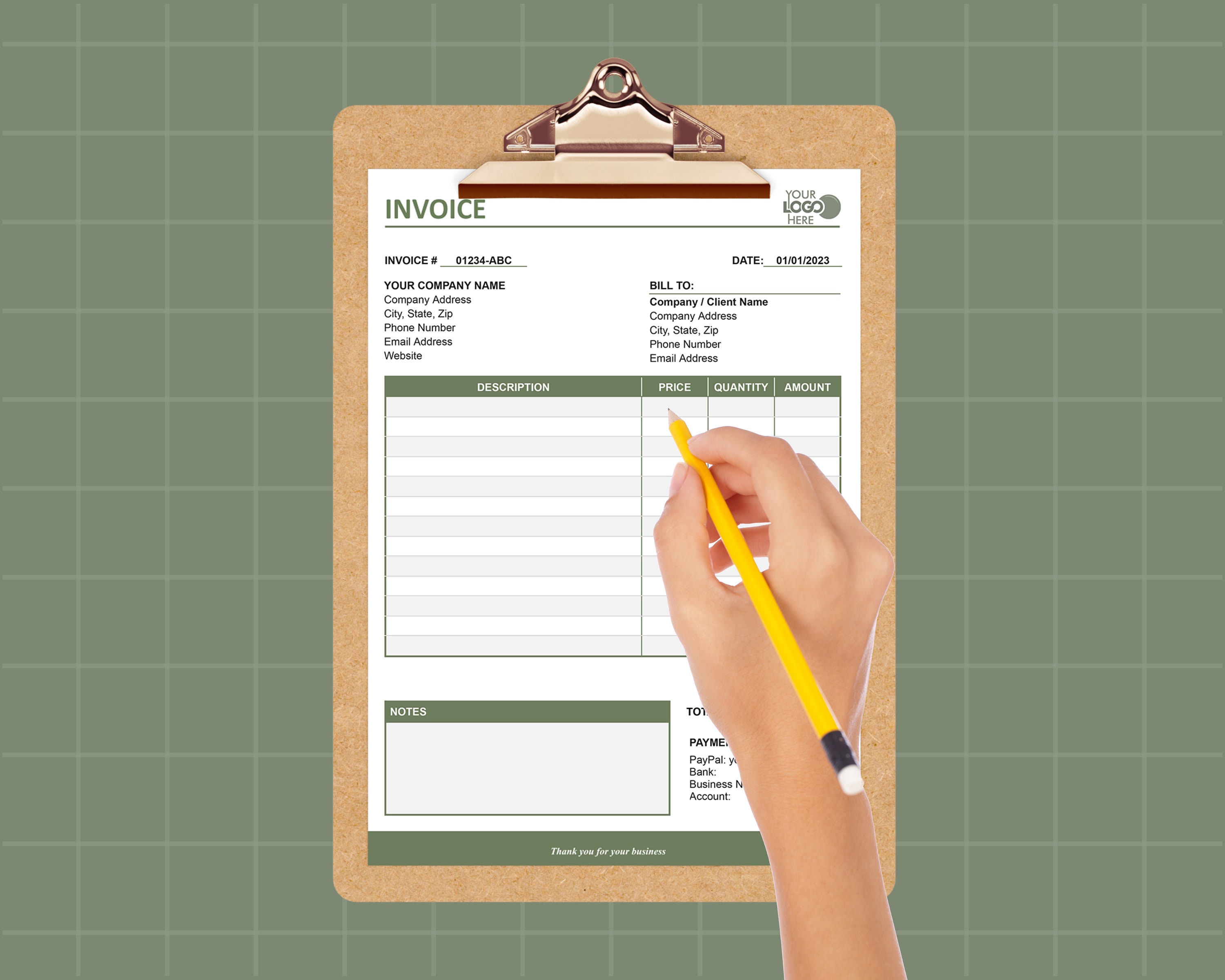 Invoice Excel Invoice Template Invoice Excel, Service Invoice Pricing ...