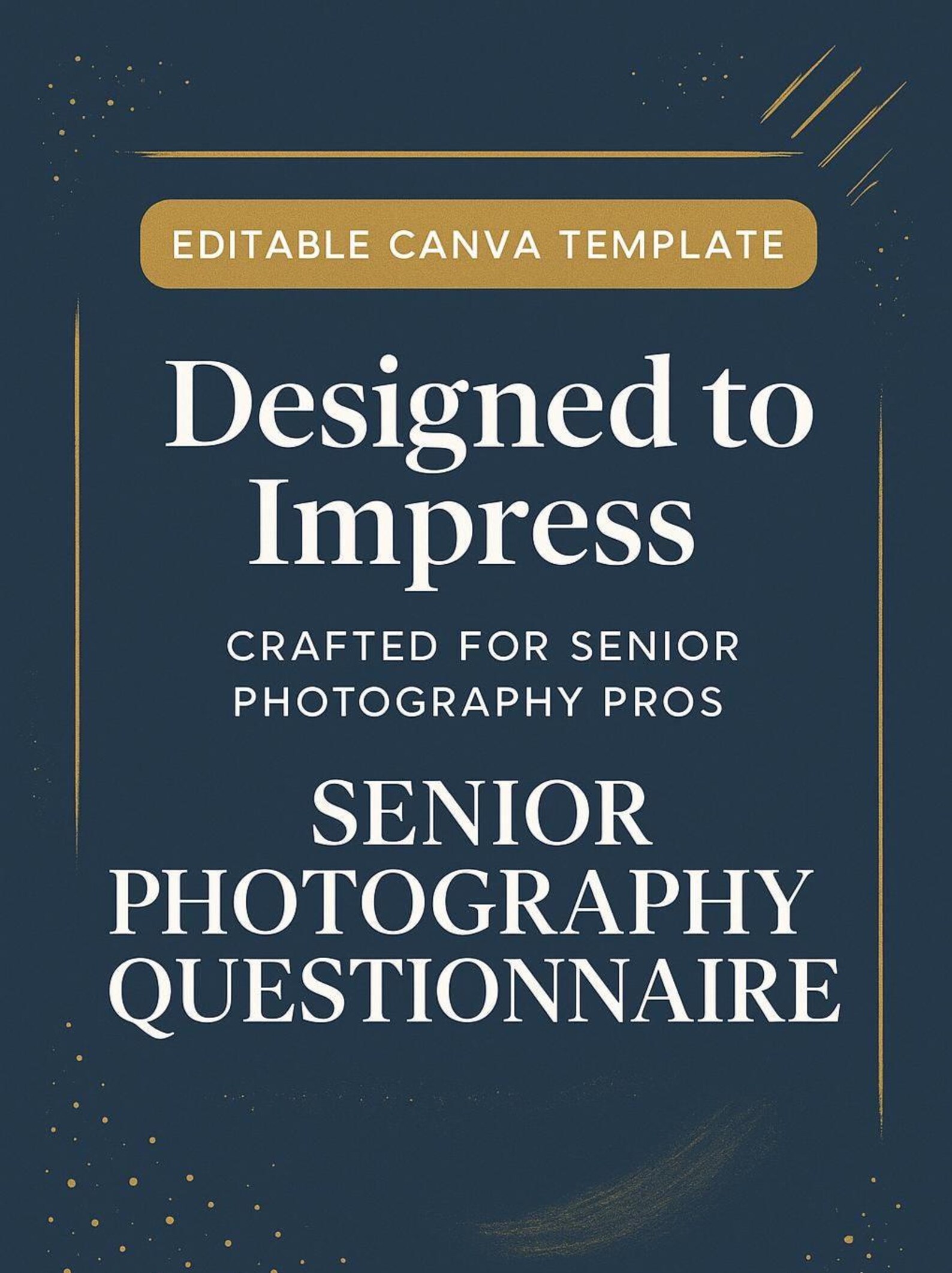 Senior Photography Questionnaire Canva Template | Client Intake Form ...