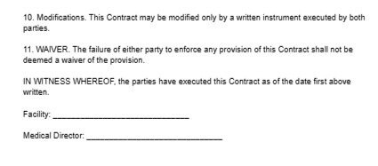 Medical Contract Template, Service Contract Templates, Editable ...