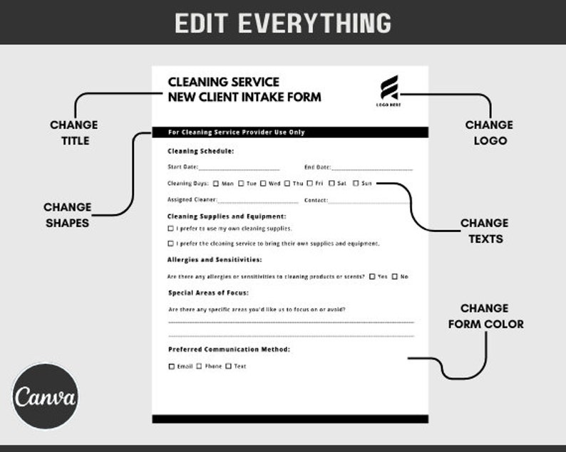 Cleaning Service Templates, Minimalist Service Contract Bundle, Service ...