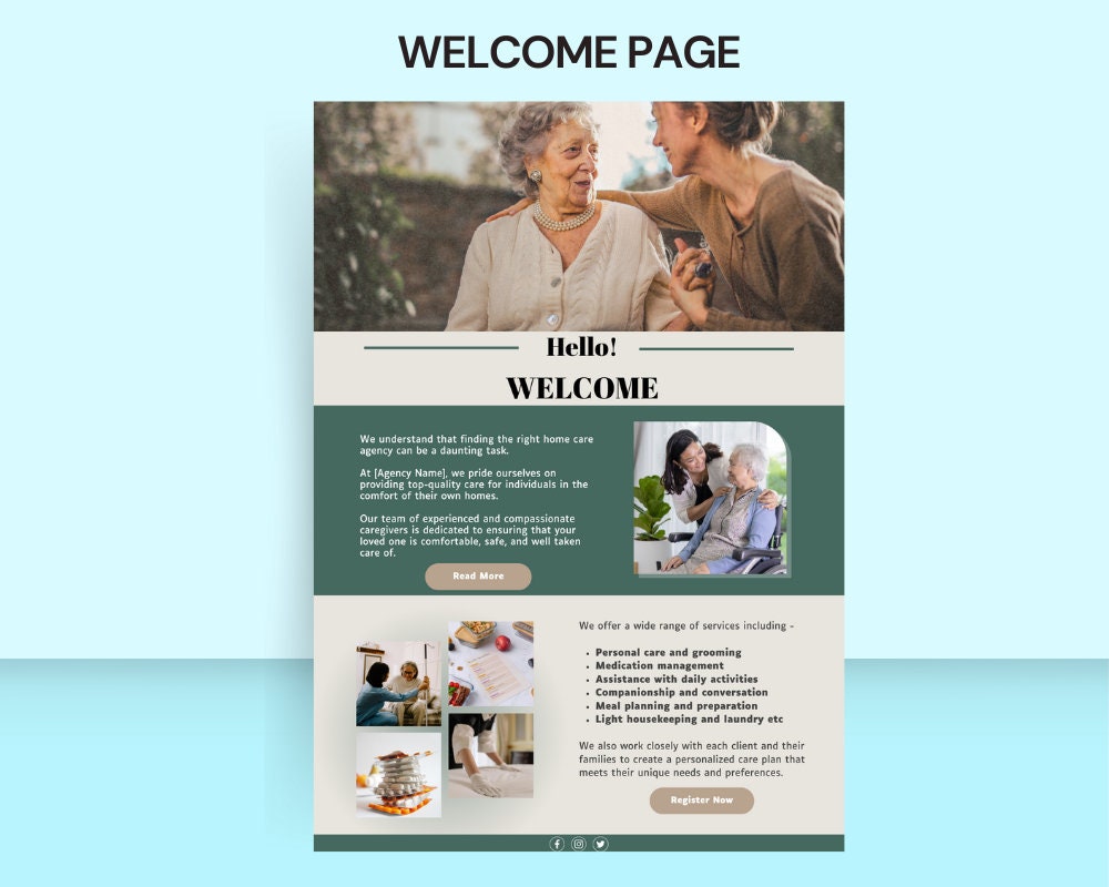 Seniorcare Welcome Email Sequence, Elderly Care Home Care Business ...