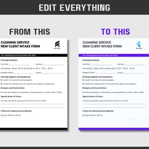 Cleaning Service Templates, Minimalist Service Contract Bundle, Service ...