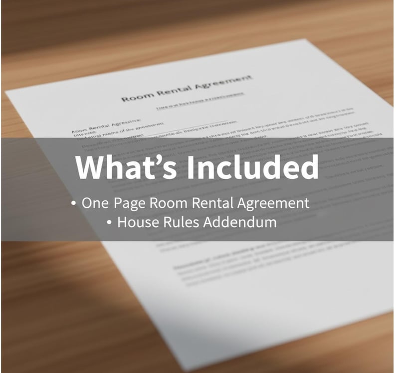 Simple Residential Rental Agreement – One Page Lease Template (PDF ...