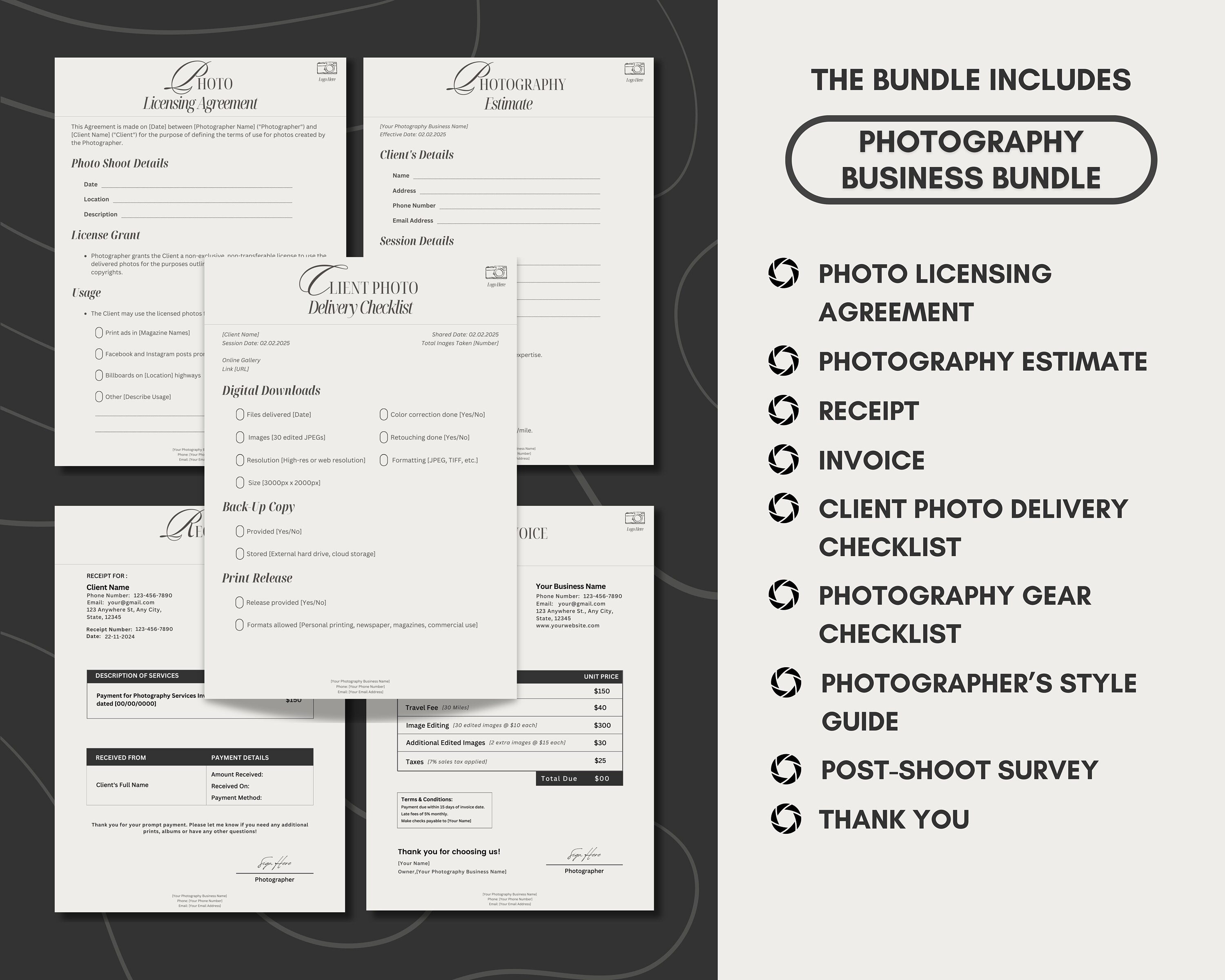 Editable Model Release Forms, Professional Photography Consent ...