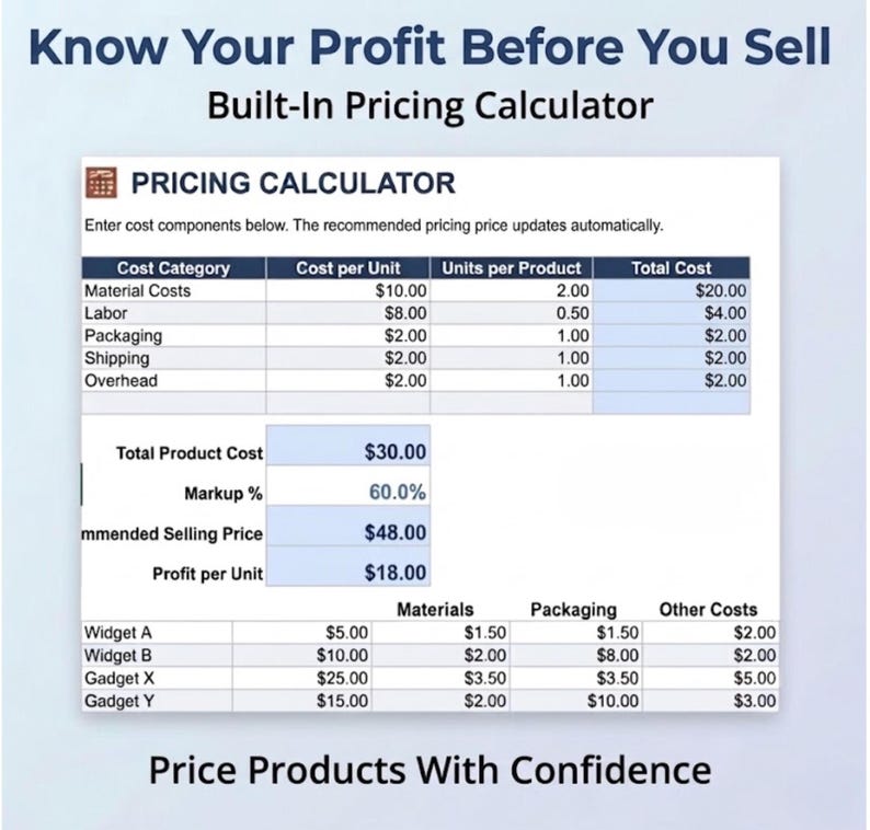 Purchase Order Template & Inventory Spreadsheet – Order Tracker ...