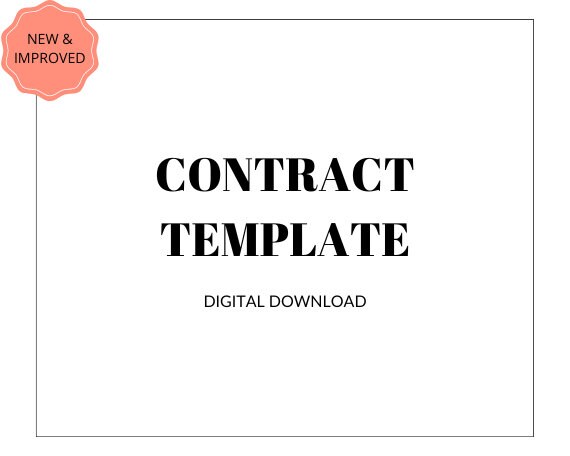 Contract Templates, Instant Download, Service Contract Templates ...