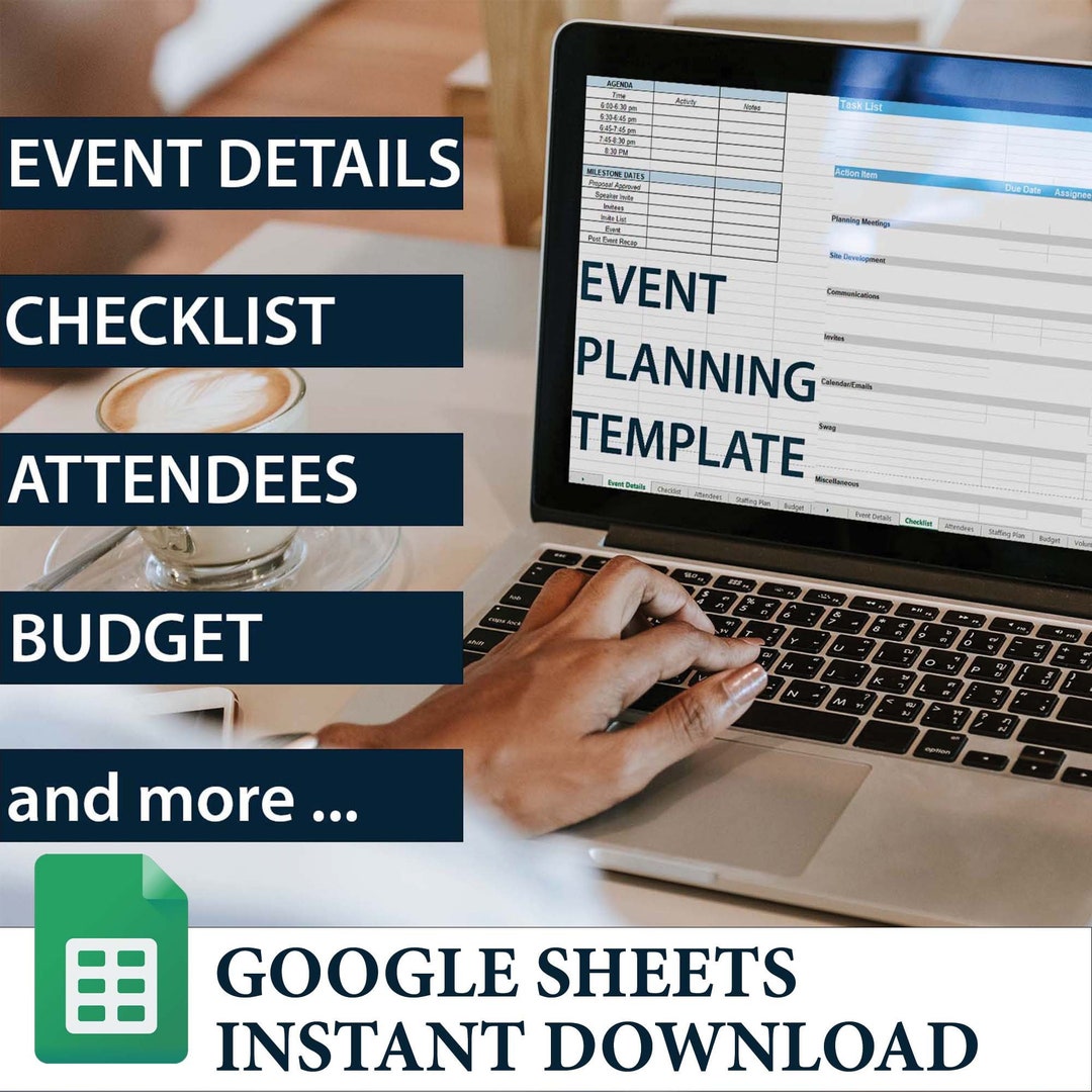 Event Planner Template Google Sheets, Digital Event Planner Excel ...
