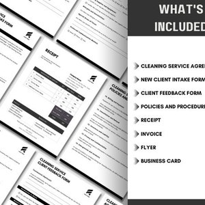 Cleaning Service Templates, Minimalist Service Contract Bundle, Service ...