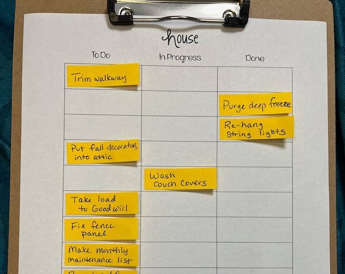 Sticky Tab Progress Planner - Etsy