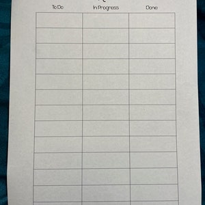 Sticky Tab Progress Planner - Etsy