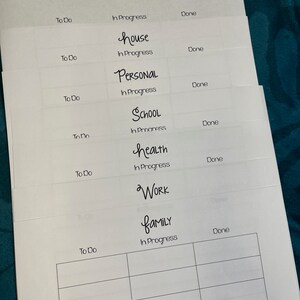 Sticky Tab Progress Planner - Etsy