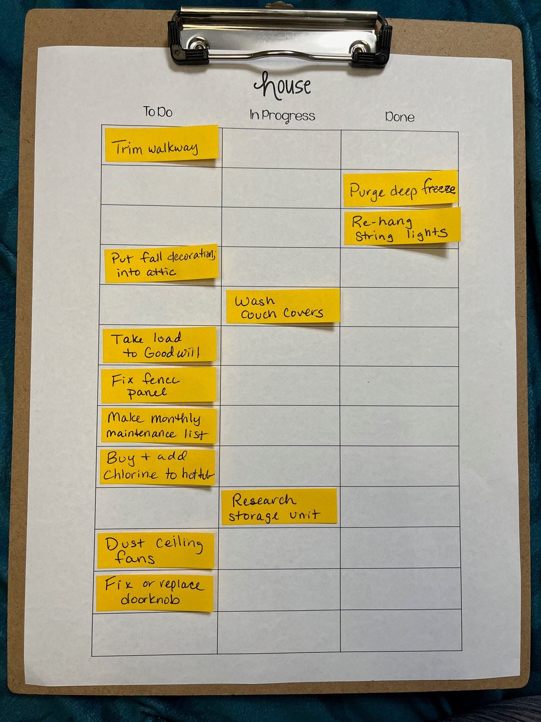 Sticky Tab Progress Planner - Etsy