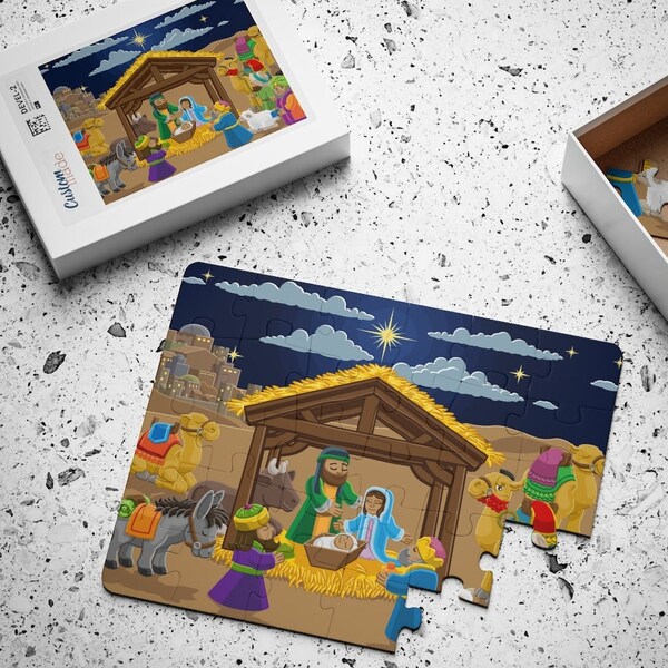 Nativity Puzzle - Etsy
