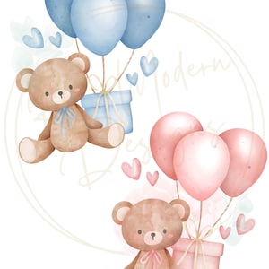 Teddy Bear Baby Shower, Baby Shower Bear Clipart, Baby Teddy Bear ...