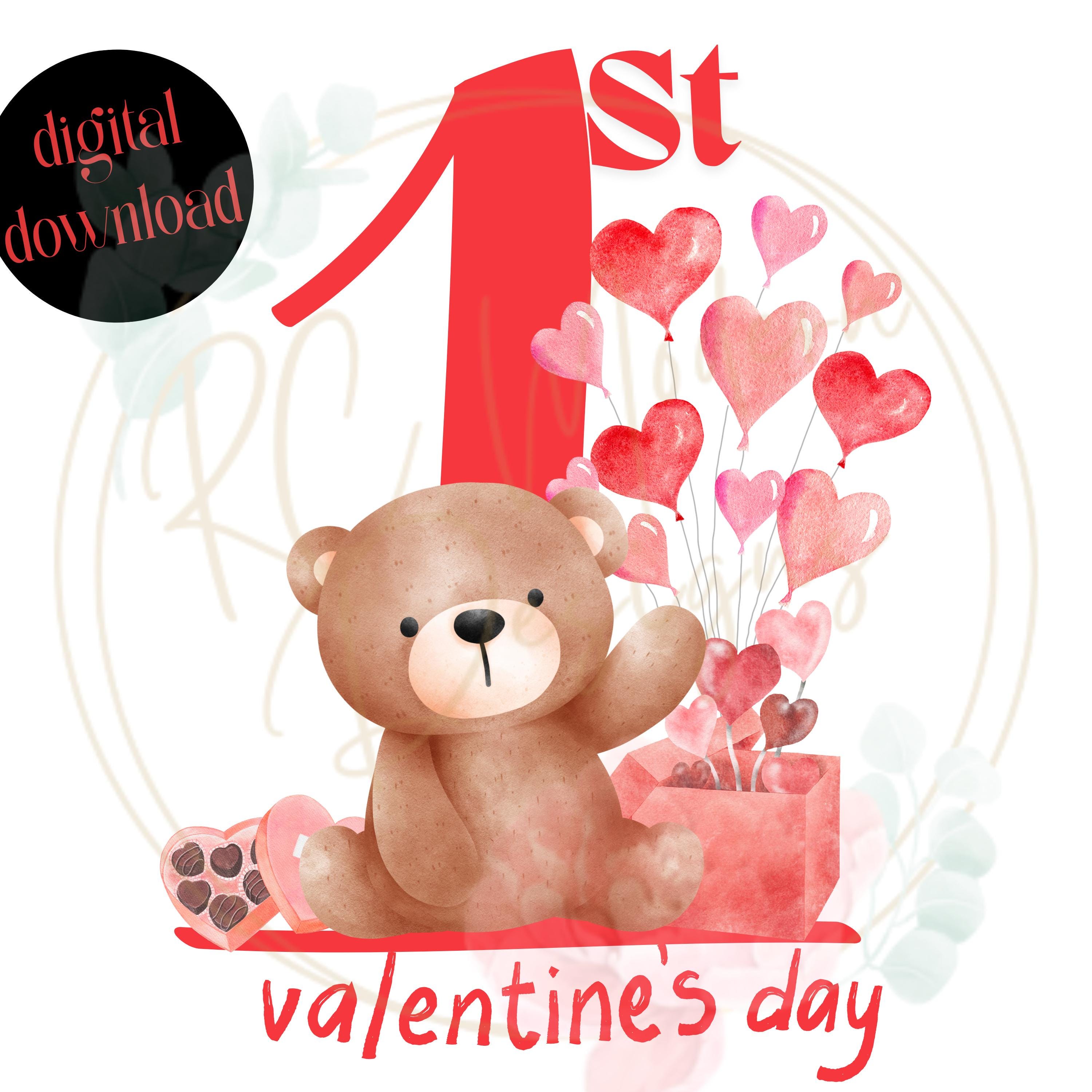 First Valentine's Day PNG, My First Valentine, Baby's First Valentines ...