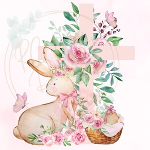 Pink Easter Bunny, Pink First Easter PNG, Baby Bunny Easter, Pink Baby ...