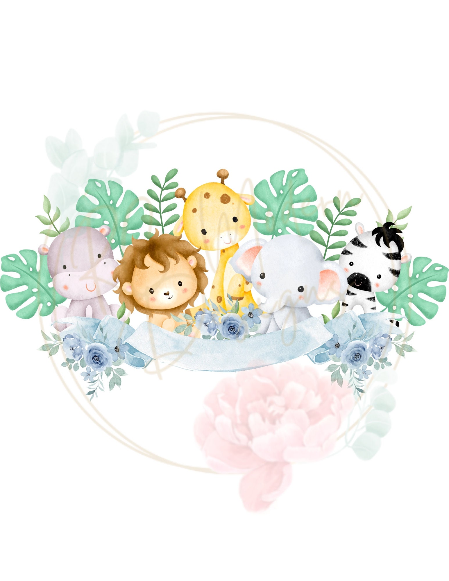 Baby Jungle Safari Animals, Safari Baby Shower, Baby Shower Jungle ...