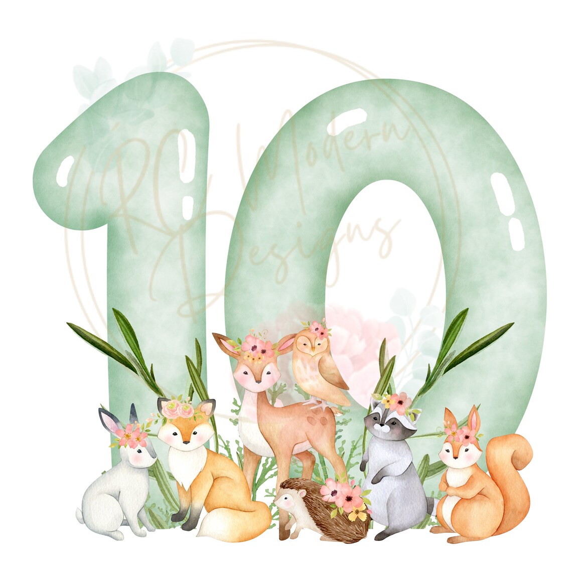 Woodland Animal Clipart, Baby Woodland Clipart, Woodland Animal PNG ...