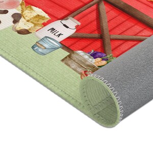 Farm Nursery Rug, Cow Nursery Rug, Farm Kid Decor, Farm Animal Baby ...