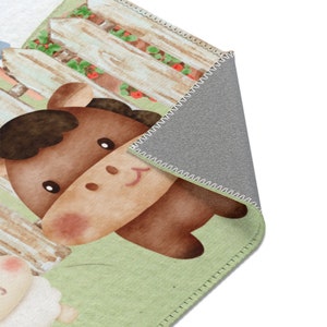 Farm Nursery Rug, Cow Nursery Rug, Farm Kid Decor, Farm Animal Baby ...