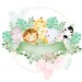 Baby Jungle Safari Animals, Safari Baby Shower, Baby Shower Jungle ...
