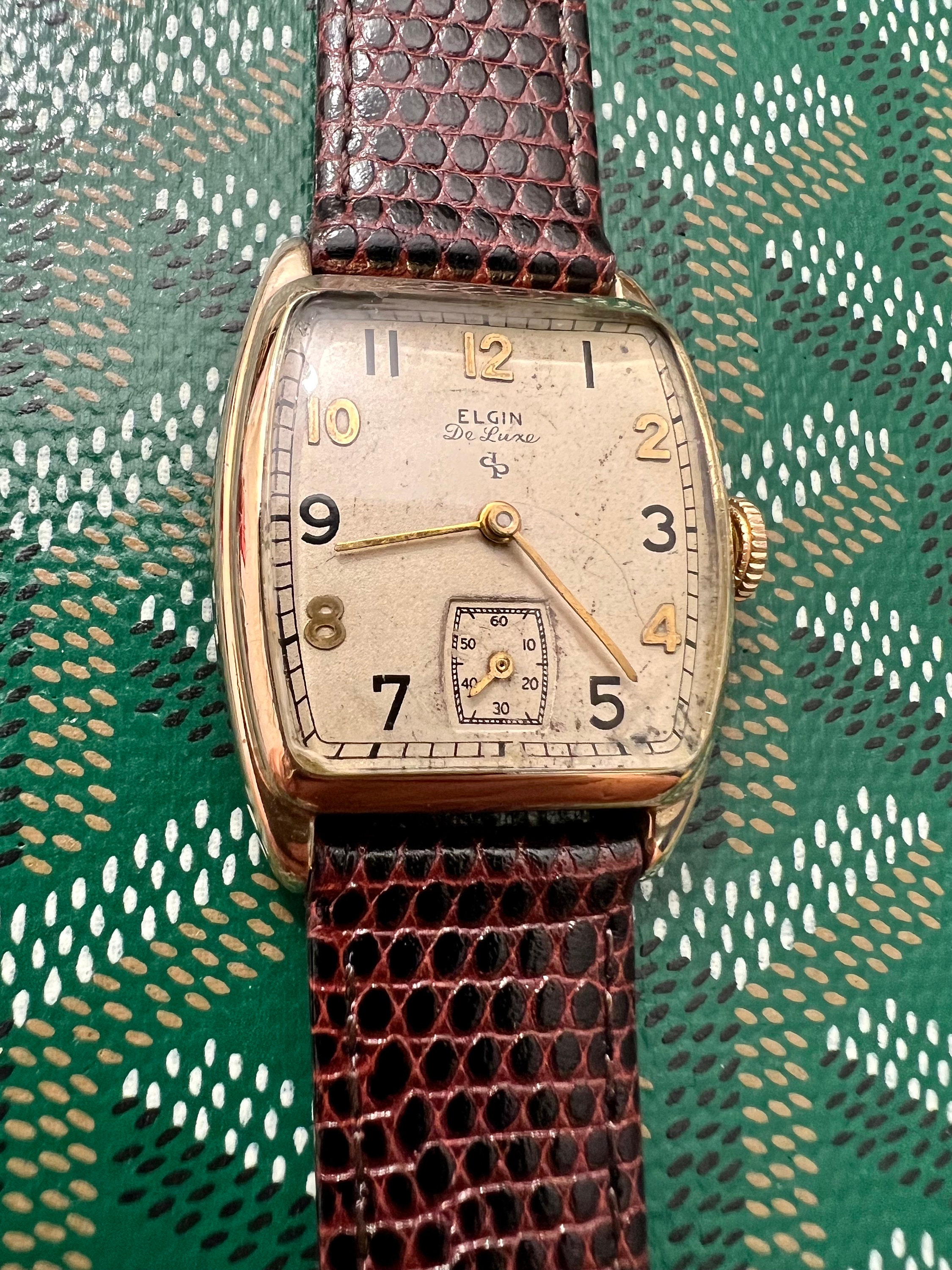 Mens Elgin Deluxe Vintage Watch. Watch Runs Excellent. - Etsy
