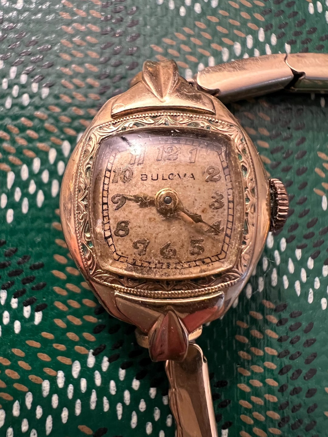 Ladies Bulova Watch Vintage 10K Rolled Gold Plated Runs Excellent From ...