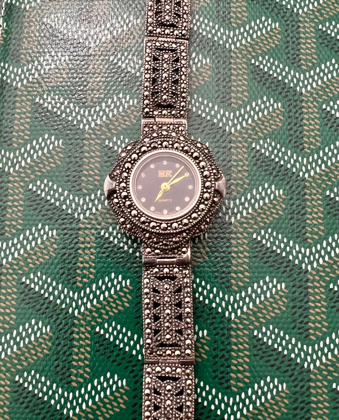 Elegant Ladies Marcasite Quartz Watch. New Battery Just - Etsy UK