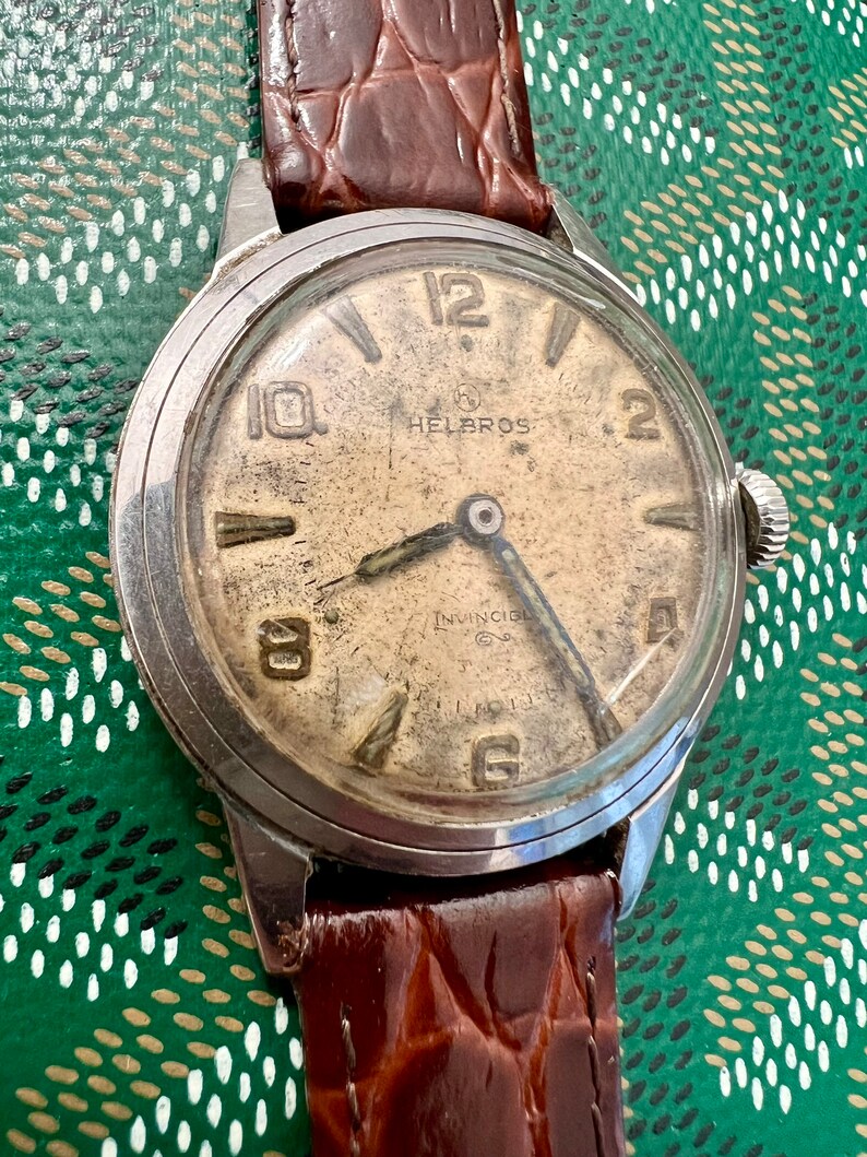 Mens Helbros Invincible Vintage Watch. Just Serviced Runs Excellent ...
