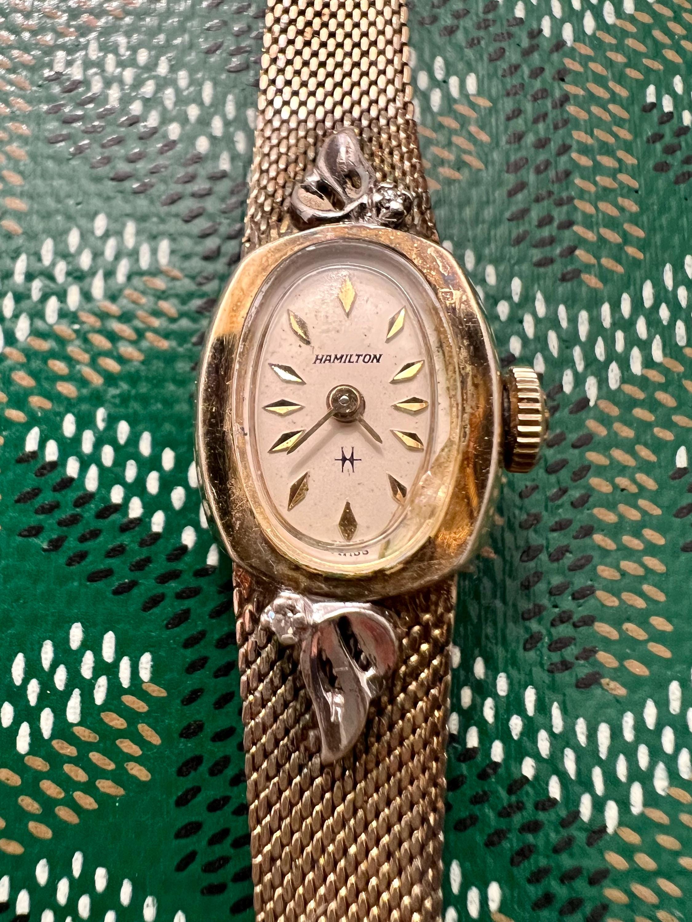 Ladies Hamilton Watch for Parts or Repair Not Running Dainty and ...
