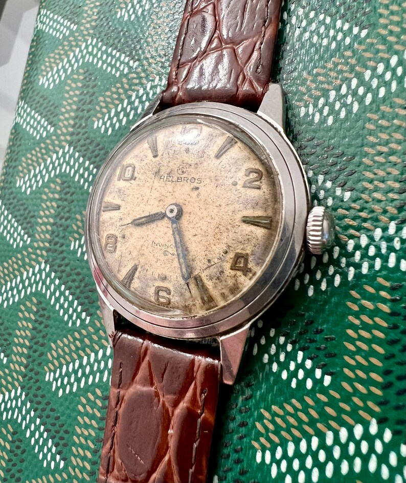 Mens Helbros Invincible Vintage Watch. Just Serviced Runs Excellent ...