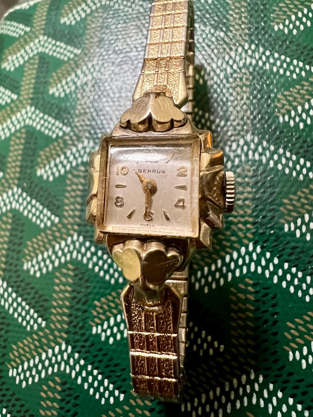 Ladies Benrus Vintage Watch 17 Jewels Swiss Movement Runs Excellent and ...