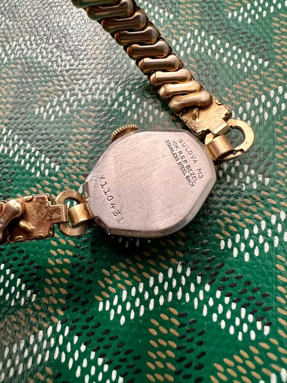 Ladies Bulova Watch Vintage 10K Rolled Gold plated Sw… - Gem