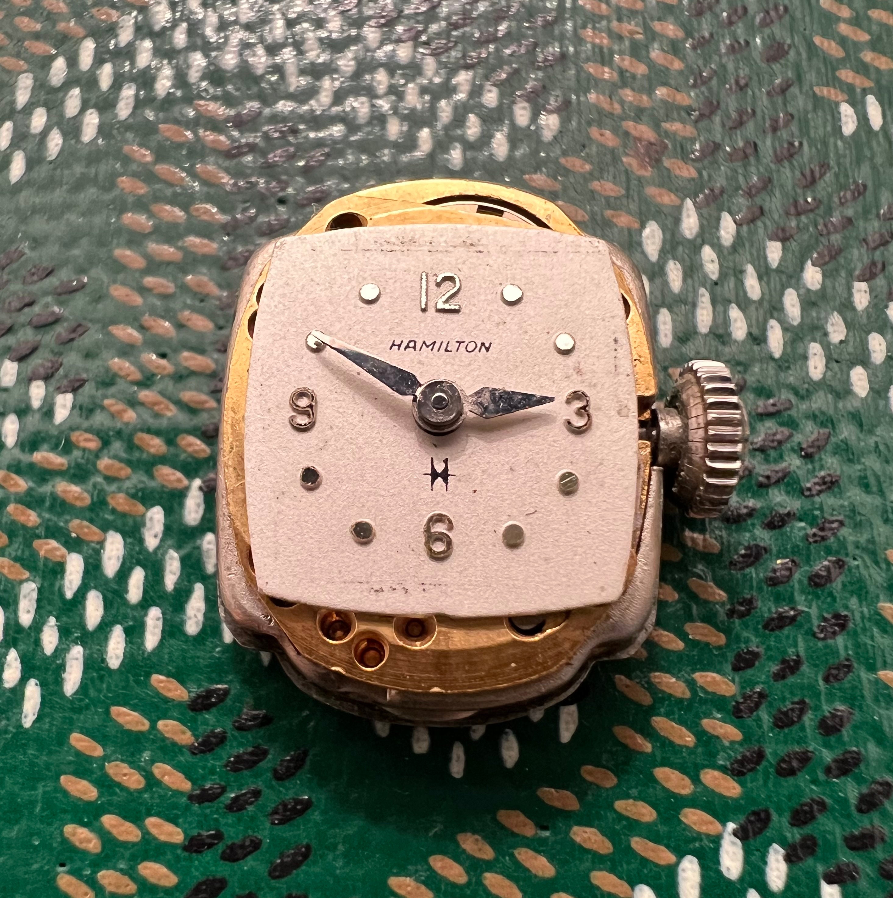 Dainty Ladies Vintage Hamilton Watch Does Not Run Heirloom Estate ...