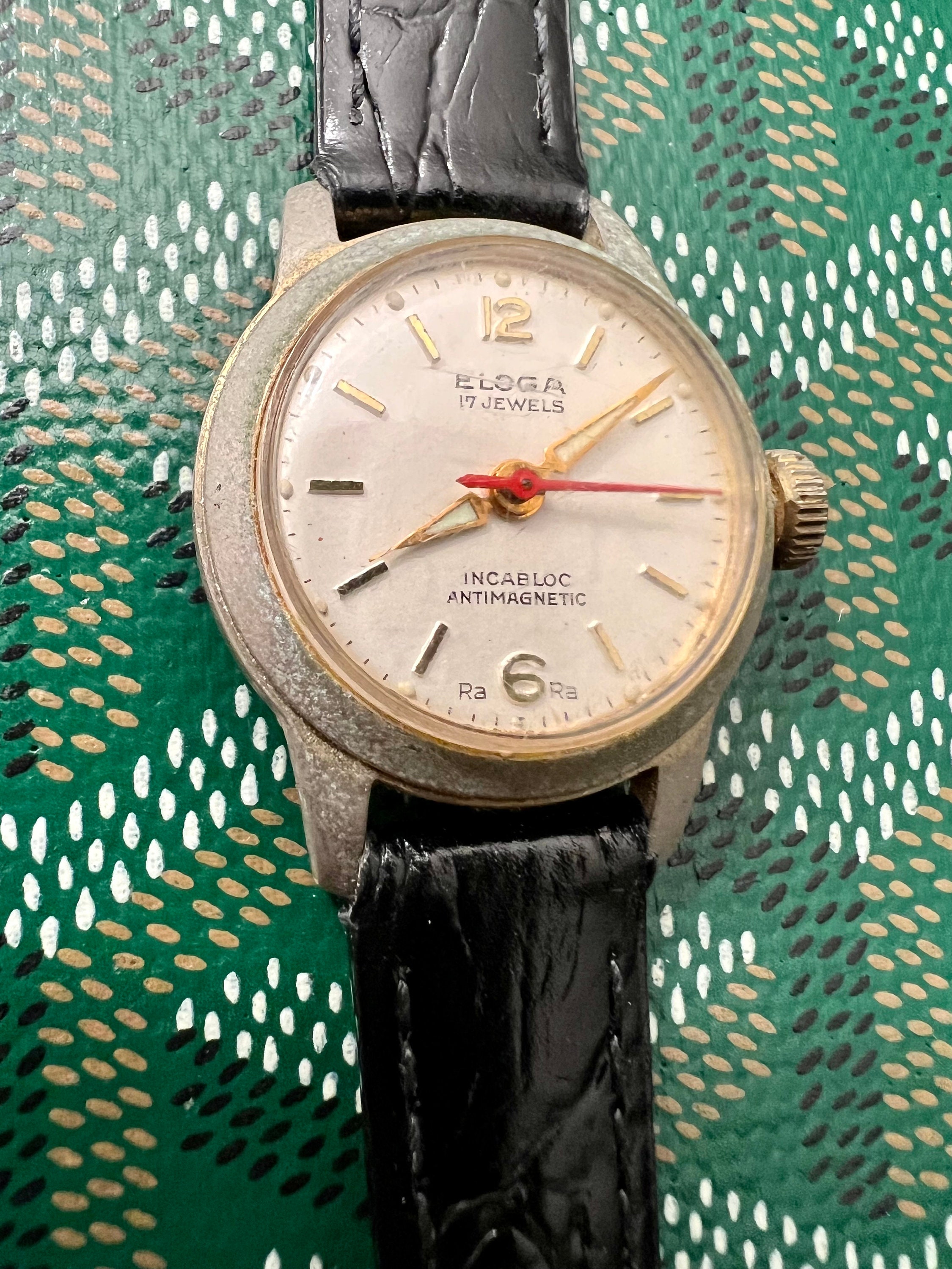 Eloga Vintage Ladies Watch Rustic Case Runs Excellent - Etsy