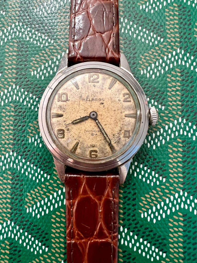 Mens Helbros Invincible Vintage Watch. Just Serviced Runs Excellent ...
