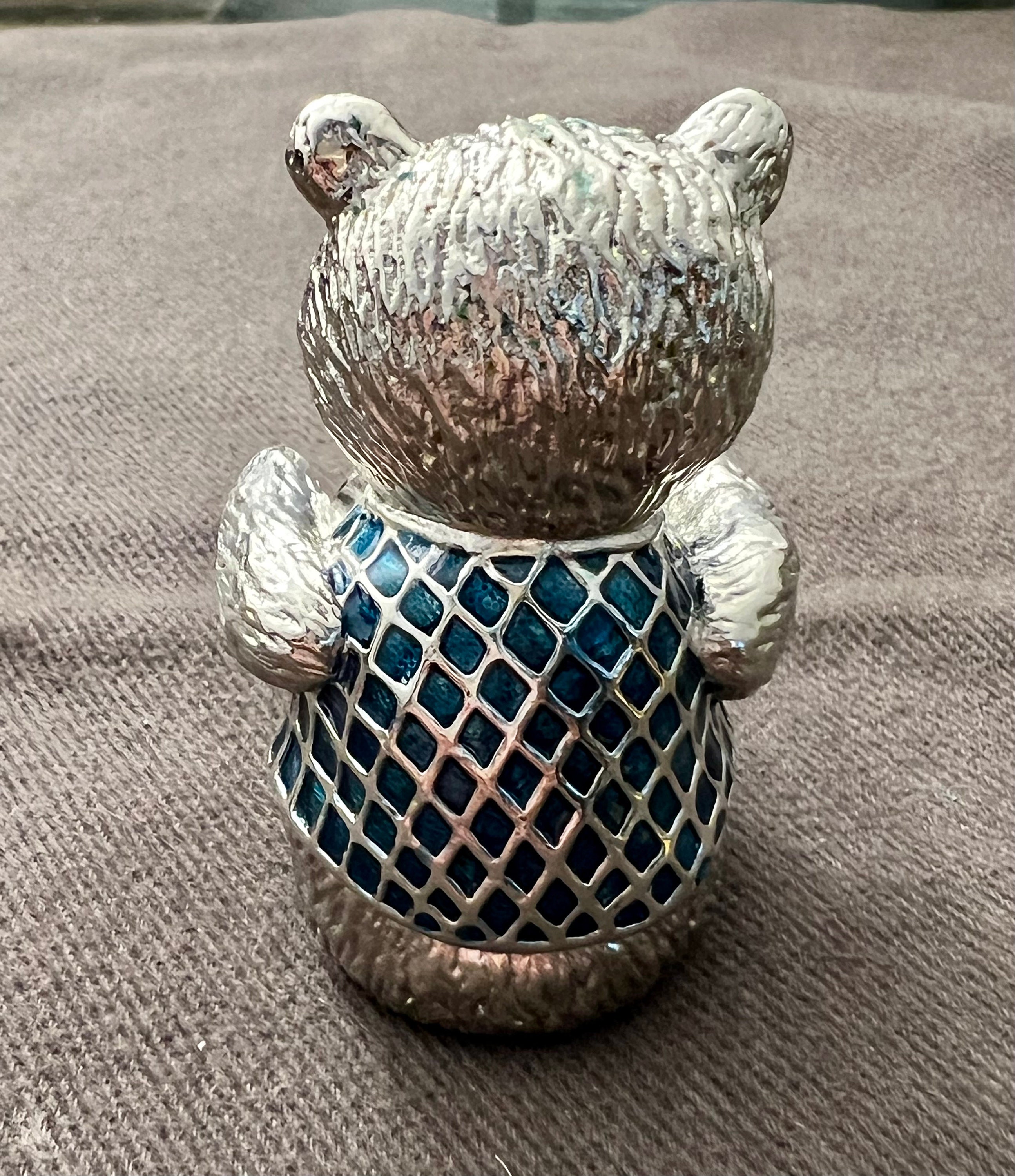 Vintage Elgin Mini Bear Clock Quartz New Battery Original Box and ...
