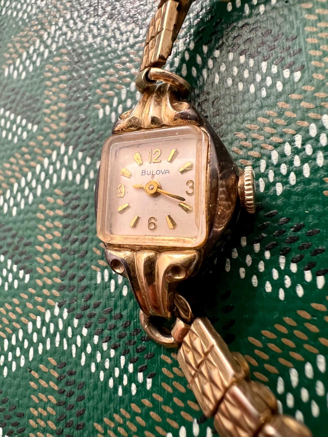 Ladies Bulova Watch Vintage 10K Rolled Gold Plated Swiss Movement 17 ...