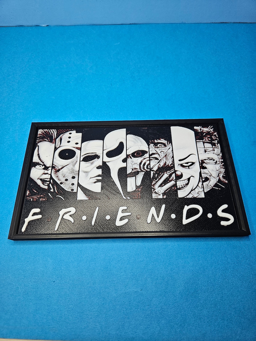 3D Printed Horror Sign 3D Printed 2D Horror Art - Etsy