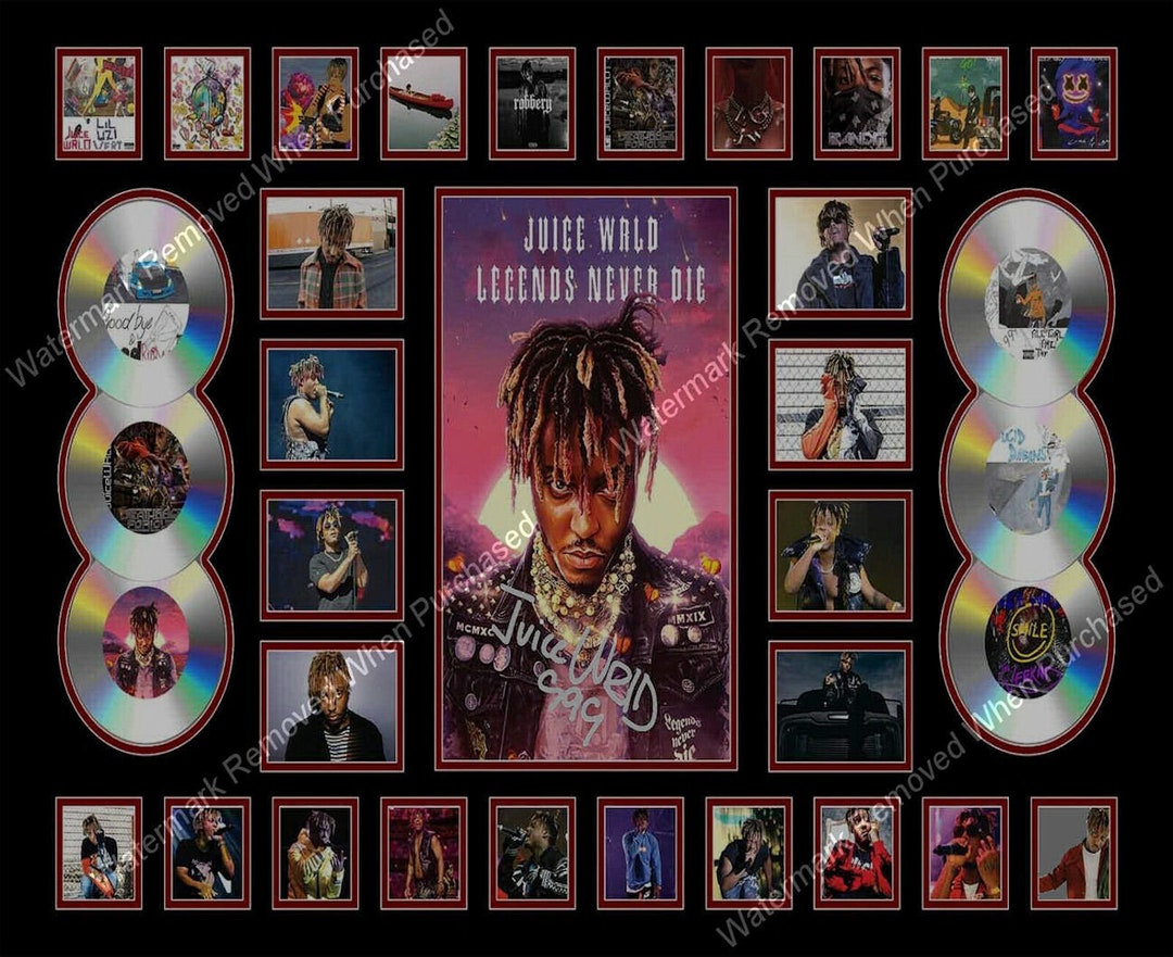 Juice Wrld Signed Music Memorabilia Free Uk Delivery A4 Print Etsy