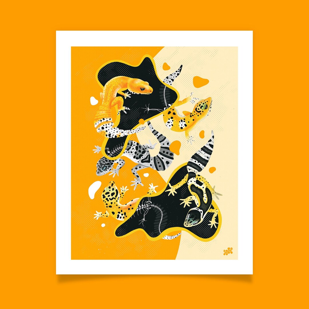 Leopard Geckos Fine Art Print - Etsy