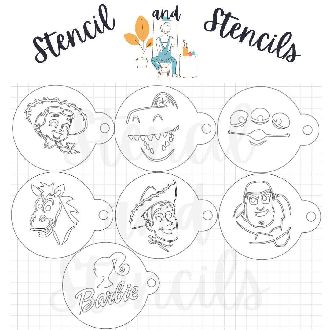 Toy Story Stencil Bath Bomb Stencil Cookie Stencil Airbrush Stencil ...